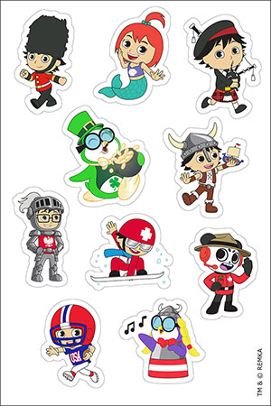 Ryan's World: World Tour - StickyLickits - Stickers you can eat - All ...